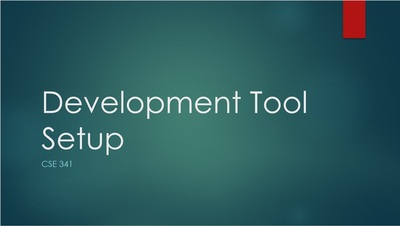 CSE 341 Development Tools Setup - BYU-Idaho