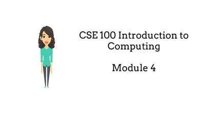 CSE 100 Mod 4 - BYU-Idaho