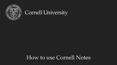 How to Use Cornell Notes - BYU-Idaho
