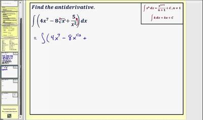 Introduction to Antiderivatives and Indefinite Integration (No Trig ...