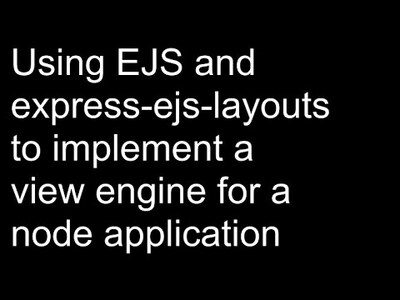 EJS View Engine - BYU-Idaho