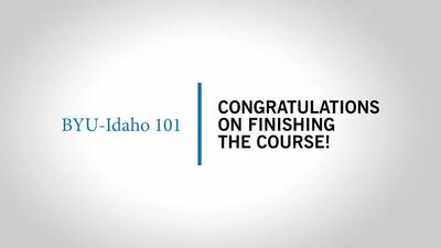 BYU-Idaho 101: Course Closing with the Merediths - BYU-Idaho