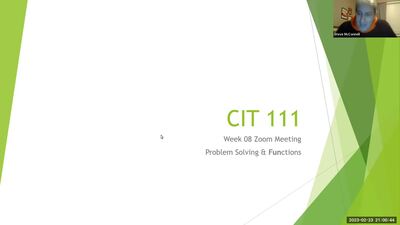 ITM 111 Q&A Meeting - BYU-Idaho