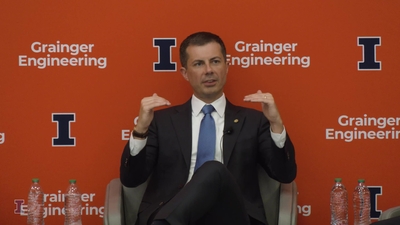 Fireside Chat with Pete Buttigieg, Dick Durbin, and Nikki Budzinski - Illinois Media Space