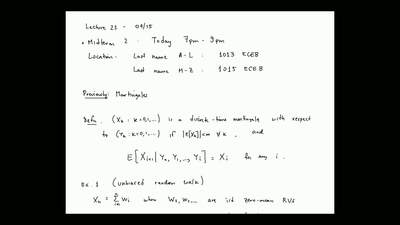 Random Processes (ECE 534 F) (ECE 534 ONL) Spring 2024 - Illinois Media Space