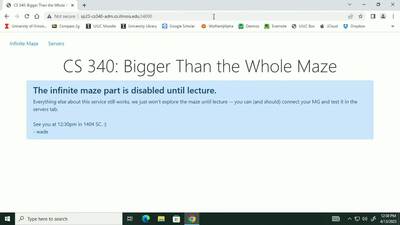 CS 340 - Lecture #23: MP9 Course-Wide Maze and Final Project Overview (Spring 2023, Wade Fagen ...