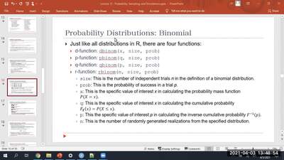 R Week 12.5: Binomial Distribution, Part 2 - Illinois Media Space