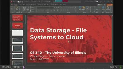 CS 340 - Lecture #18: Final Project Discussion + Cloud Object Storage (AWS S3, etc) (Spring 2023 ...