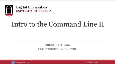 Intro to the Unix/Linux Command Line II - University of Georgia Kaltura