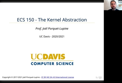 ECS 150 - Lecture - Kernel abstraction (Part 1) - University of California, Davis