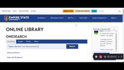 How to Request Full-Text Articles using OneSearch - LEARNscape: Empire State University