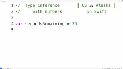 Type inference with numbers - University of Alaska Fairbanks