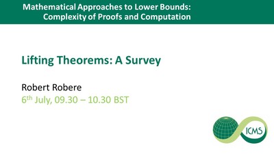 Lifting Theorems: A Survey - Robert Robere - Media Hopper Create