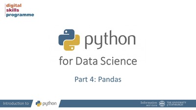 Python for Data Science Part 4: Pandas - Media Hopper Create