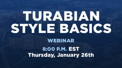 Turabian Style Basics: 9th Edition - Liberty University