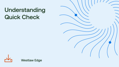 Understanding Quick Check - Product Training - US | Thomson Reuters