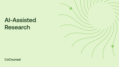 AI-Assisted Research - Product Training - US | Thomson Reuters