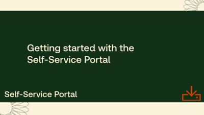 Getting started with the Self-Service Portal - Product Training - US | Thomson Reuters