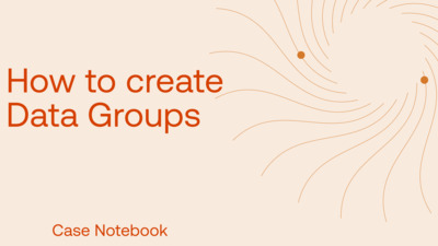 How to create Data Groups - Product Training - US | Thomson Reuters