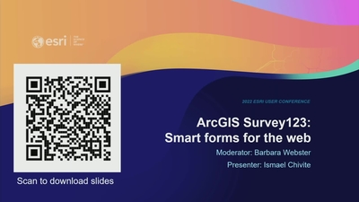 ArcGIS Survey123: Smart Forms for the Web - Esri Videos: GIS, Events, ArcGIS Products & Industries