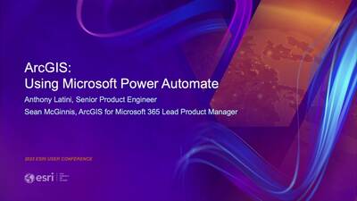 ArcGIS: Using Microsoft Power Automate - Esri Videos: GIS, Events, ArcGIS Products & Industries