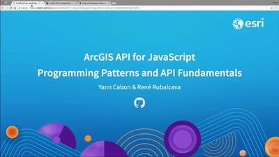 ArcGIS API for JavaScript Programming Patterns and API Fundamentals - Esri Videos: GIS, Events ...