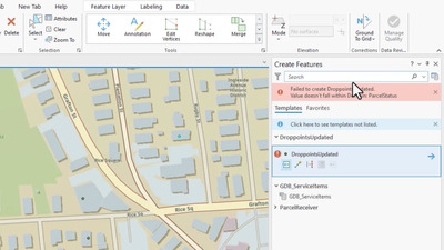 Error: ArcGIS Pro: Failed to Create (Feature Class Name) Value Doesn't Fall Within Domain ...