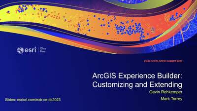 ArcGIS Experience Builder: Customizing and Extending - Esri Videos: GIS, Events, ArcGIS Products ...