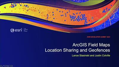 ArcGIS Field Maps: Location Sharing and Geofences - Esri Videos: GIS, Events, ArcGIS Products ...