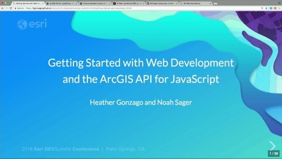 Getting Started with Web Development and the ArcGIS API for JavaScript - Esri Videos: GIS ...