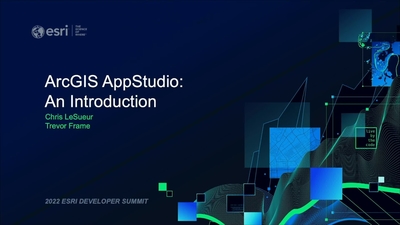 ArcGIS AppStudio: An Introduction - Esri Videos: GIS, Events, ArcGIS Products & Industries