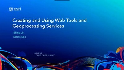 Creating and Using Web Tools and Geoprocessing Services - Esri Videos: GIS, Events, ArcGIS ...