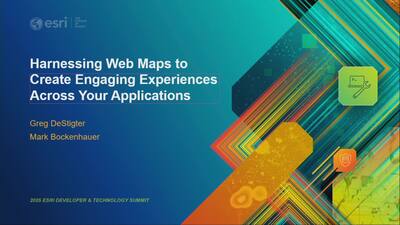 Harnessing Web Maps to Create Engaging Experiences Across Your Applications - Esri Videos: GIS ...