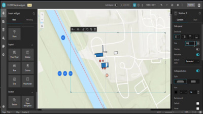 Stack Widgets Over the Map Widget in ArcGIS Experience Builder - Esri Videos: GIS, Events ...