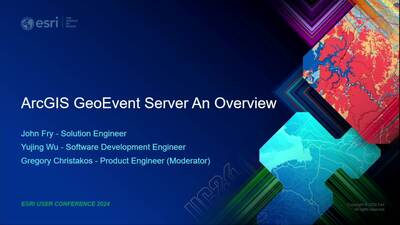 ArcGIS GeoEvent Server: An Overview - Esri Videos: GIS, Events, ArcGIS Products & Industries