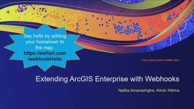Extending ArcGIS Enterprise with Webhooks - Esri Videos: GIS, Events, ArcGIS Products & Industries