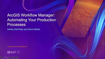ArcGIS Workflow Manager: Automating Your Production Processes - Esri Videos: GIS, Events, ArcGIS ...