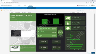 Business Analyst Web App: Configure custom data and create an infographic - Esri Videos: GIS ...