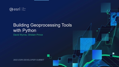 Building Geoprocessing Tools with Python - Esri Videos: GIS, Events, ArcGIS Products & Industries