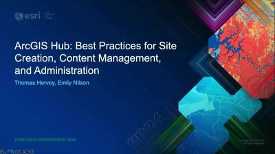 ArcGIS Hub: Best Practices for Site Creation, Content Management, and Administration - Esri ...