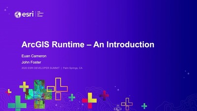 ArcGIS Runtime: An Introduction to the API and Architecture - Esri Videos: GIS, Events, ArcGIS ...