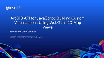 Building Custom Visualizations Using WebGL in 2D Map Views - ArcGIS API for JavaScript - Esri ...