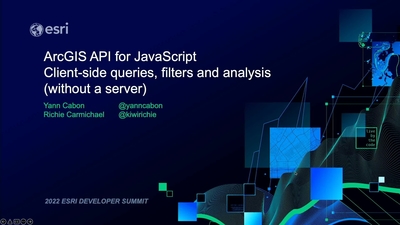 Client-side Queries, Filters, and Analysis (Without a Server) - ArcGIS API for JavaScript - Esri ...
