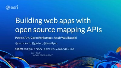 Building Web Apps with Open Source Mapping APIs - Esri Videos: GIS, Events, ArcGIS Products ...
