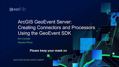 ArcGIS GeoEvent Server: Extending Capabilities with the SDK - Esri Videos: GIS, Events, ArcGIS ...