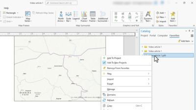 Unable to Disable the Add To New Projects Option for an item in ArcGIS Pro - Esri Videos: GIS ...
