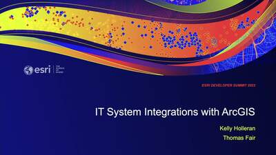 IT System Integrations with ArcGIS - Esri Videos: GIS, Events, ArcGIS Products & Industries
