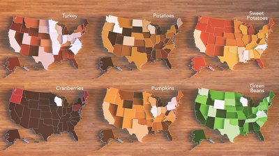 Animated Maps: Mapping the Thanksgiving Harvest - Esri Videos: GIS ...