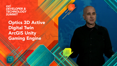 Optics 3D Active Digital Twin ArcGIS Unity Gaming Engine - Esri Videos: GIS, Events, ArcGIS ...