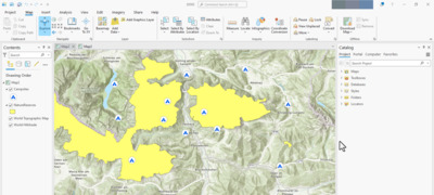Select Features that are Not Within or Intersecting the Features of Another Layer in ArcGIS Pro ...